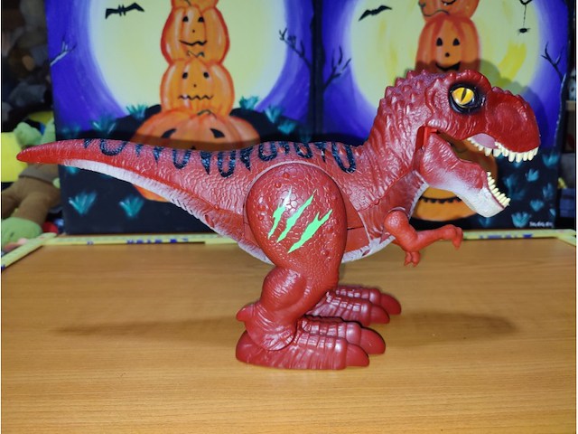 T-Rex Dinosaurus red robot - kreće se na baterije