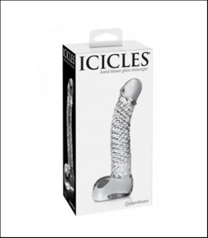 Stakleni dildo 17cm