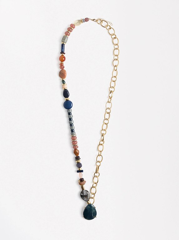 Long Necklace With Stones