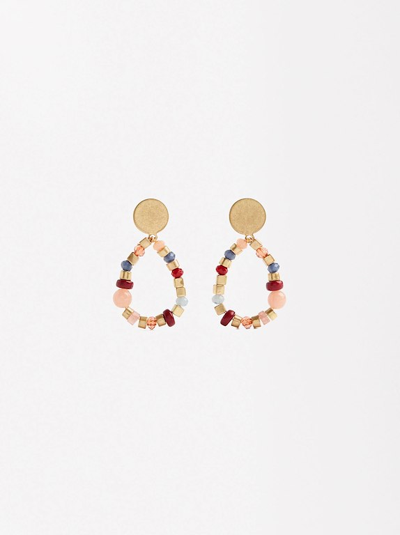 Multicolored Bead Earrings