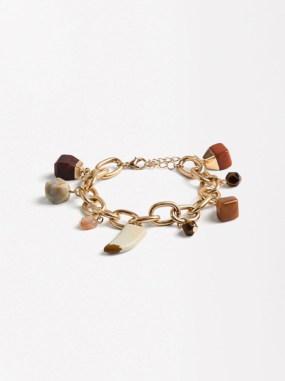 Link Bracelet With Stones