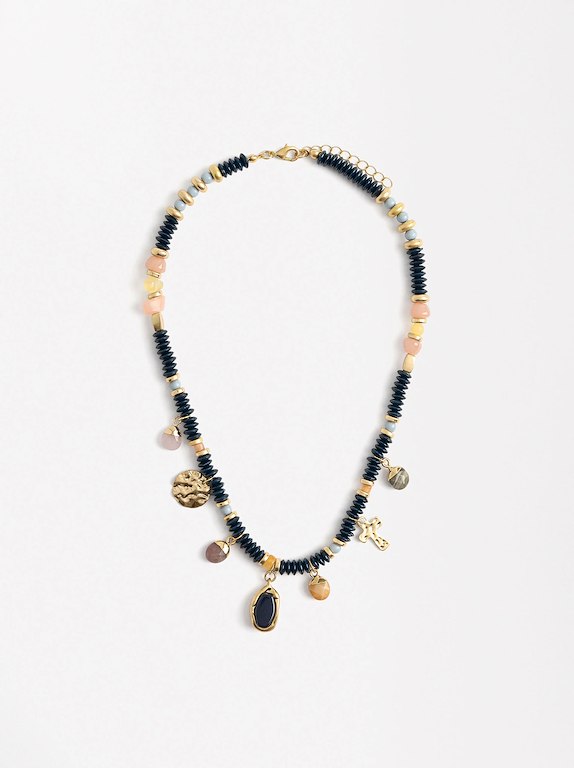 Short Necklace With Stones