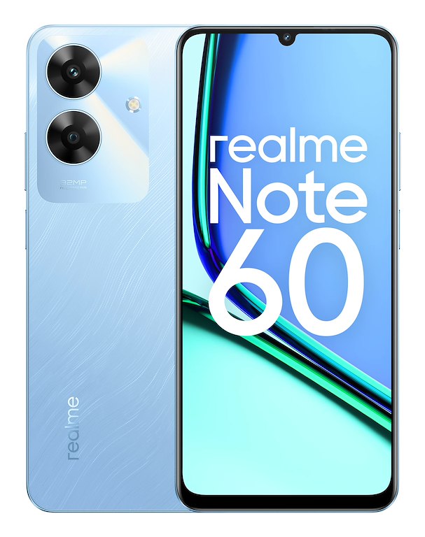 Realme Note 60 4/128GB plavi mobilni 6.74" Octa Core Unisoc Tiger T612 4GB 128GB 32Mpx Dual Sim