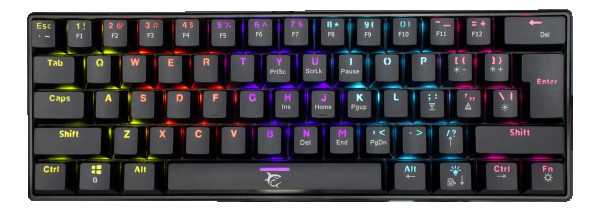 Tastatura White Shark GK 2022 SHINOBI BLACK mehanička US Blue Switch