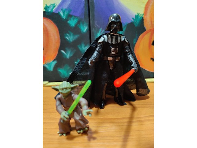 Star Wars Darth Vader i Yoda original vintage figure