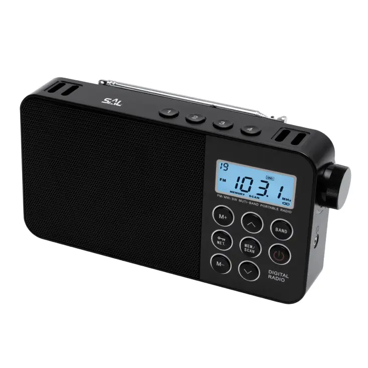 HOME Radio prijemnik RPR 3LCD, LCD, AM /FM / SW band, crni