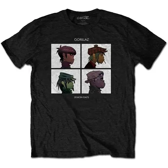 Majica Gorillaz Demon Days, Crna