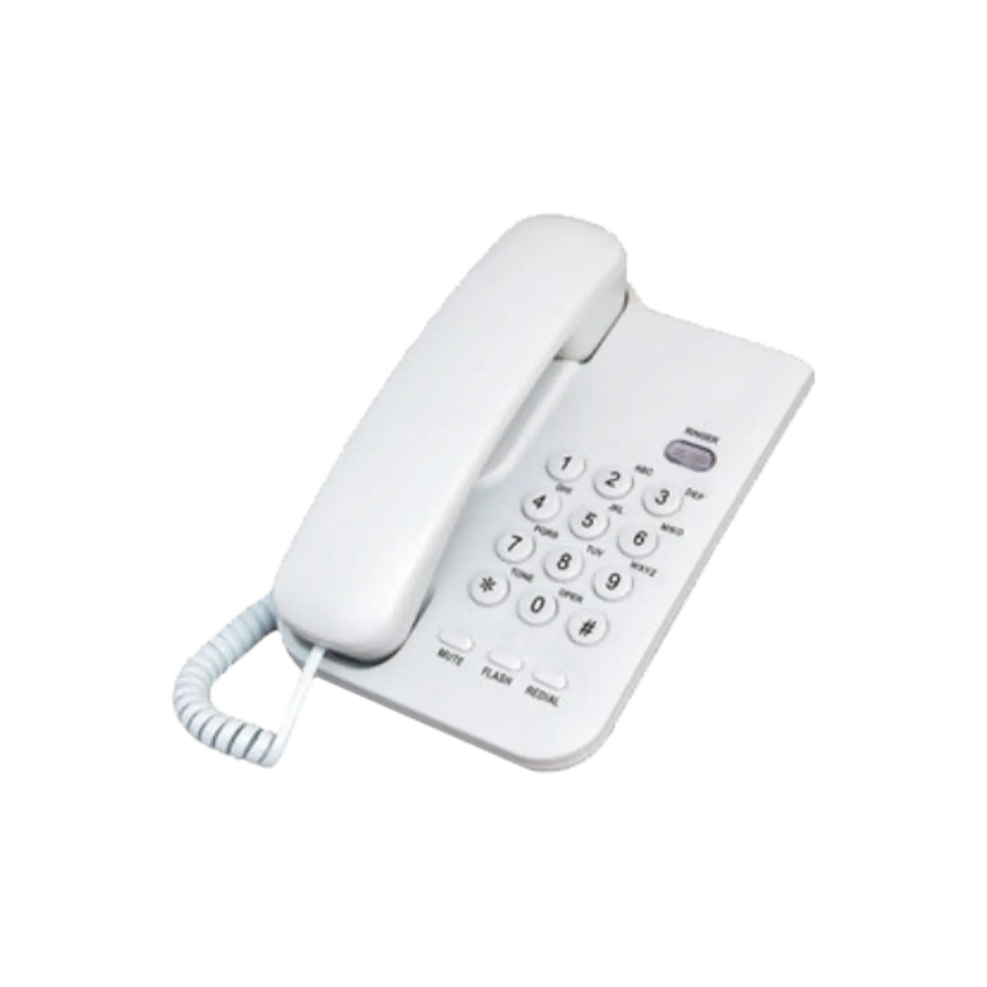 MEANIT Telefon analogni ST100 White, stoni