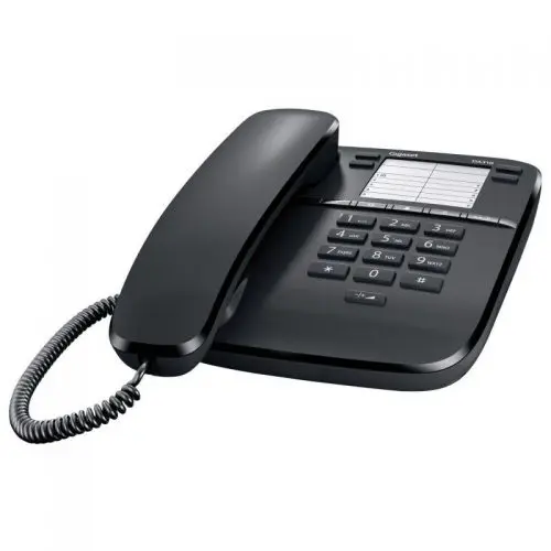 MEANIT Telefon analogni ST200 Black, stoni, LCD