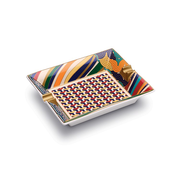 Pozzi Milano Porcelain Ashtray Living Geometric – Pepeljara