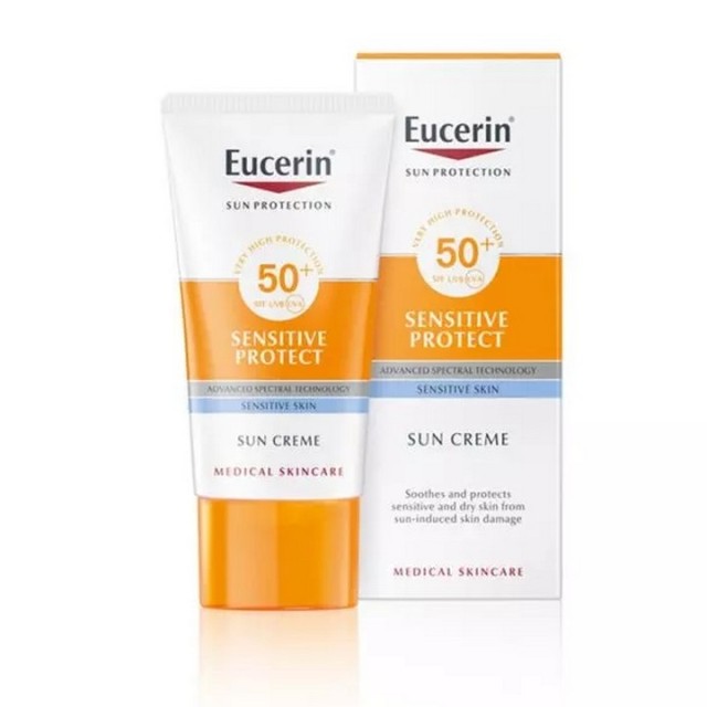 EUCERIN SUN KREMA ZA ZAŠTITU OD SUNCA SPF50+ - Preparat za suvu i osetljivu kožu