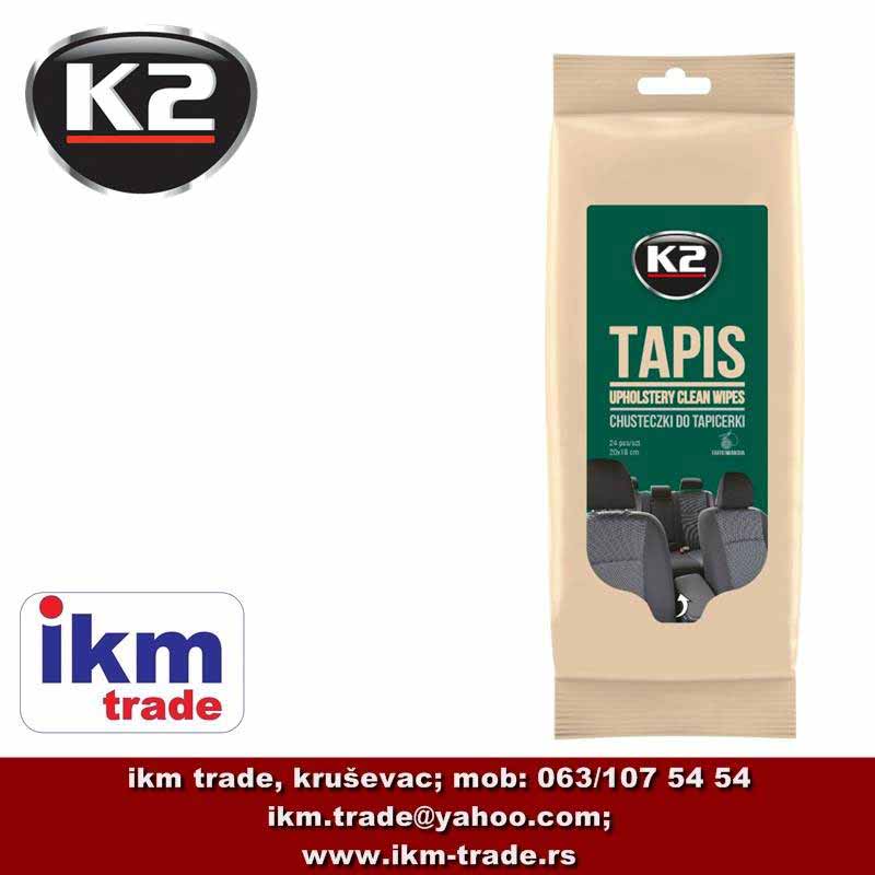 K2 TAPIS WIPES – maramice za čišćenje sedišta