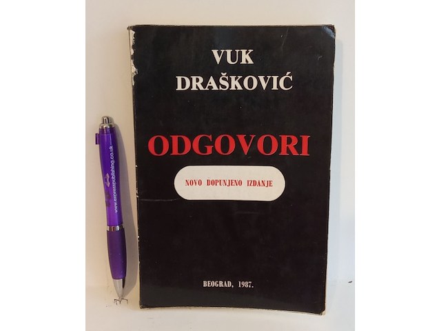 ODGOVORI - VUK DRAŠKOVIĆ (POTPIS AUTORA)