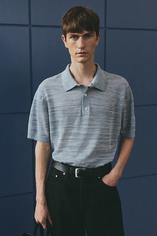 Regular Fit Fine-knit polo shirt