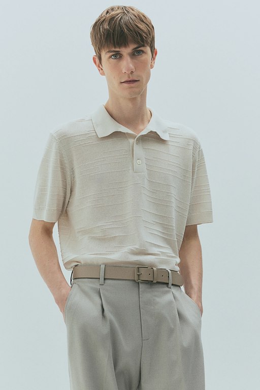 Regular Fit Fine-knit polo shirt