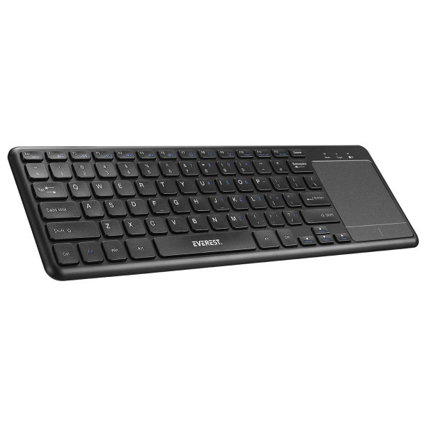 Tastatura WiFi Everest EKW-155 TouchPad US crna