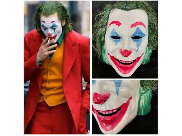 Joker Maska Noc Vestica Halloween Maskenbal Model 2