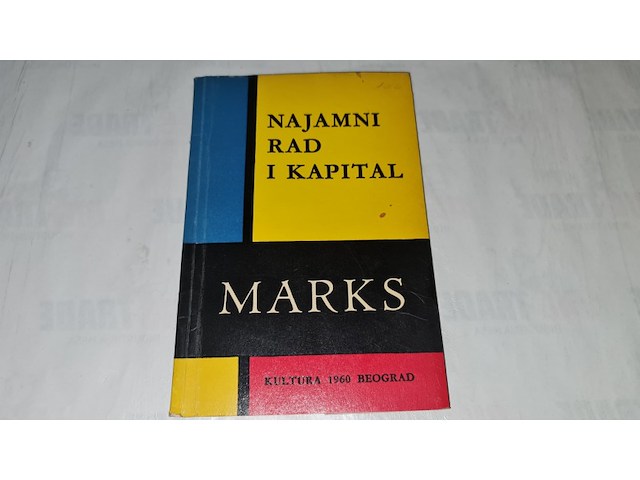 Karl Marks - Najamni rad i kapital