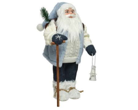 Dekordom novogodišnja dekoracija - santa 45cm 740440 - white/blue - kmg ( 041208 )