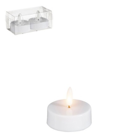 Dekordom novogodišnja dekoracija - led candle set 2pcs 1134728 - white - edl ( 041433 )