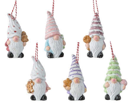 Dekordom novogodišnja dekoracija - hanging gnome terracotta 9cm 531605 - assorted - kmg ( 043367 )