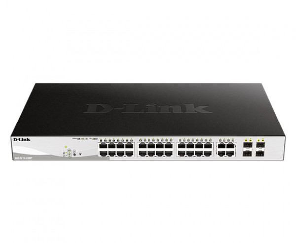 DLink 28 Gbps Smart Managed PoE Switch 4xSFP DGS-1210-28MP