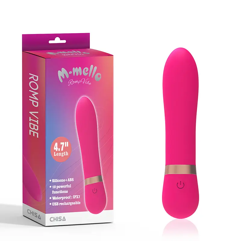 Romp Vibe Silikonski Vibrator, Roze, 12 cm