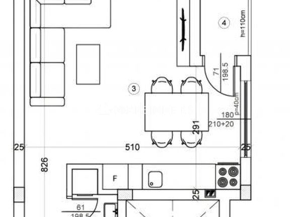 ADICE, 51m2, Dvoiposoban sa pdv