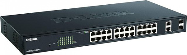 D-Link smart switch 24x1GbPoE+ 2xCombo 370W PoE