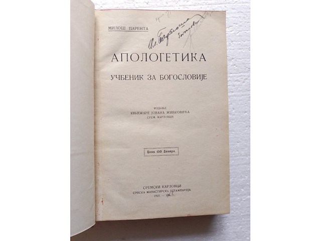 APOLOGETIKA-MILOŠ PARENTA
