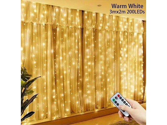 ❆ Bozicne i Novogodisnje LED lampice 3x2 m USB ✿NOVO✿