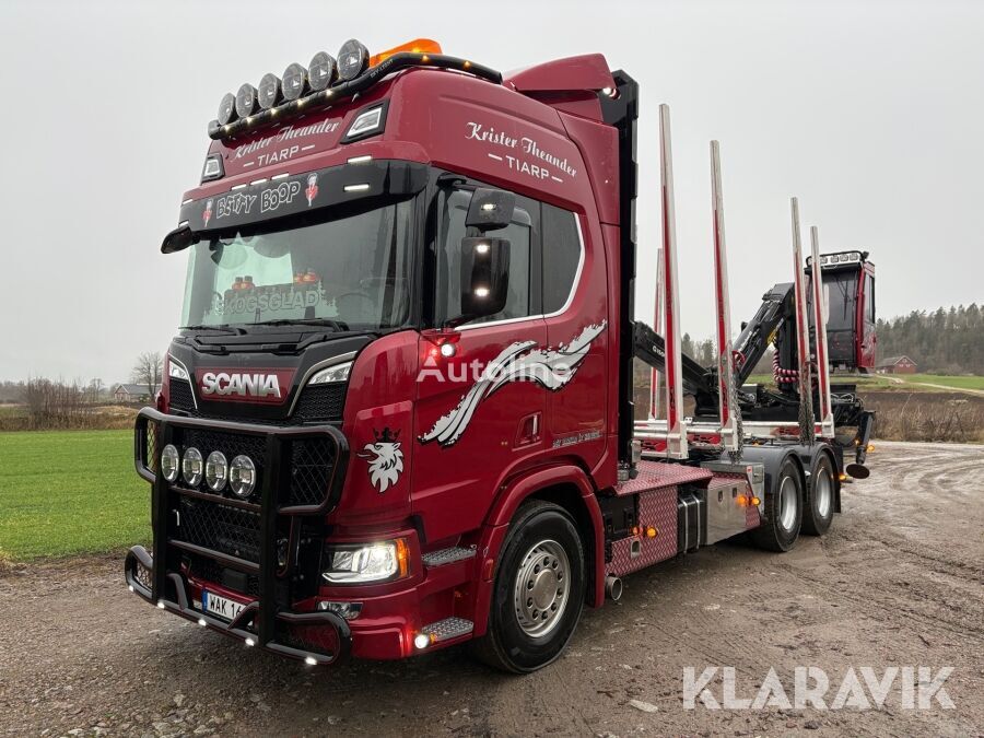 Prodaje se Scania R660 6x4 V8 kamion za prevoz drva na aukciji