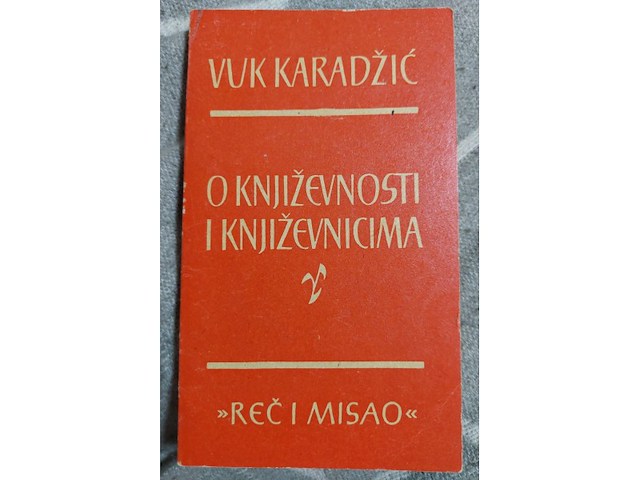 O književnosti i književnicima-V. S. Karadžić