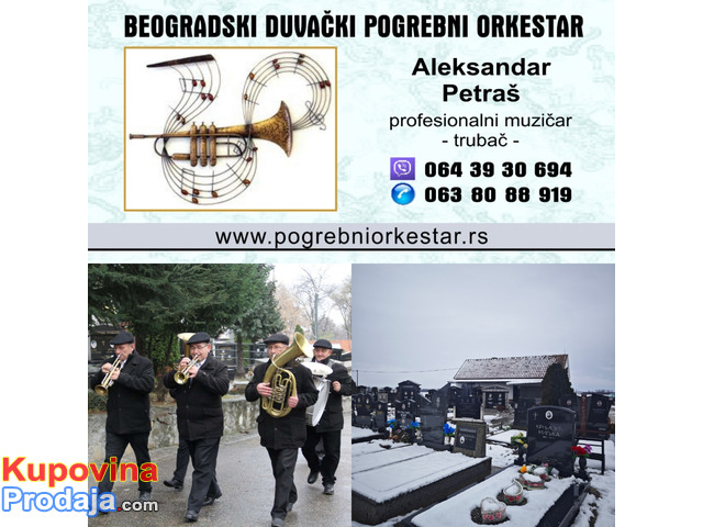 Zvanični pogrebni orkestar, trubači, muzika, sahrane Beograd