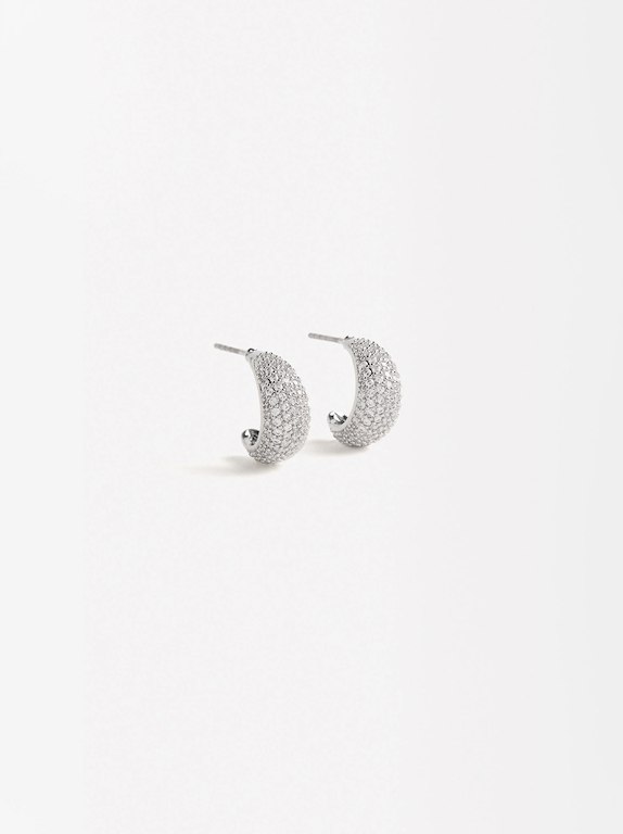 Drop Earrings With Zirconia