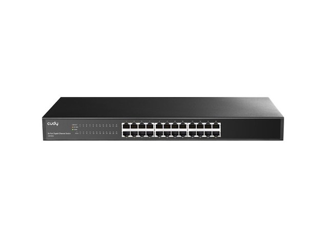 Cudy GS1024 24-Port 10/100/1000M Switch,24 x Gbit  RJ45 port, rackmount (alt. PFS3024-24)