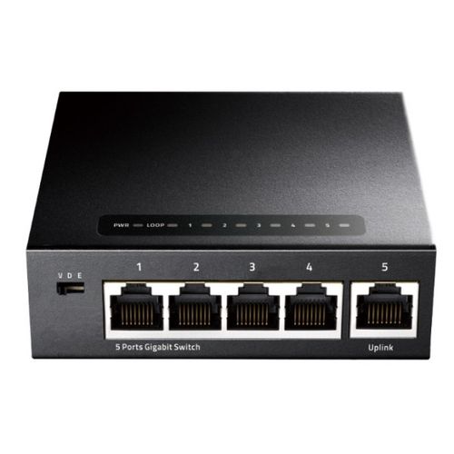 Cudy GS105 metalni 5-Port Gbit Desktop Switch, 5x RJ45 10/100/1000, ver 4.0