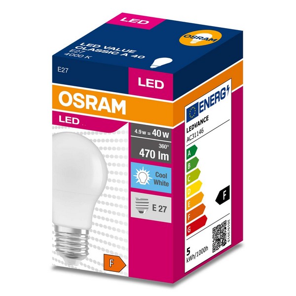 LED SIJALICA 5W/840 E27 CLA40 OSRAM