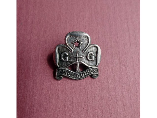 Vintage Girl Guides srebrna značka iz 1956 godine