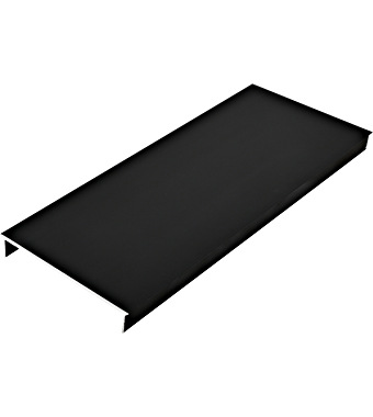 Aluminijumski pokrov SL ravan / crni, 2000x58,3x9,6mm