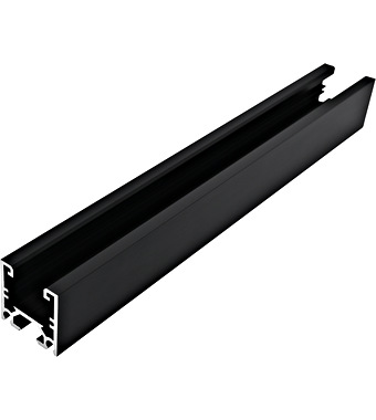 Aluminijumski profil LBH / crni, D-2000mm Š-30mm V-30mm