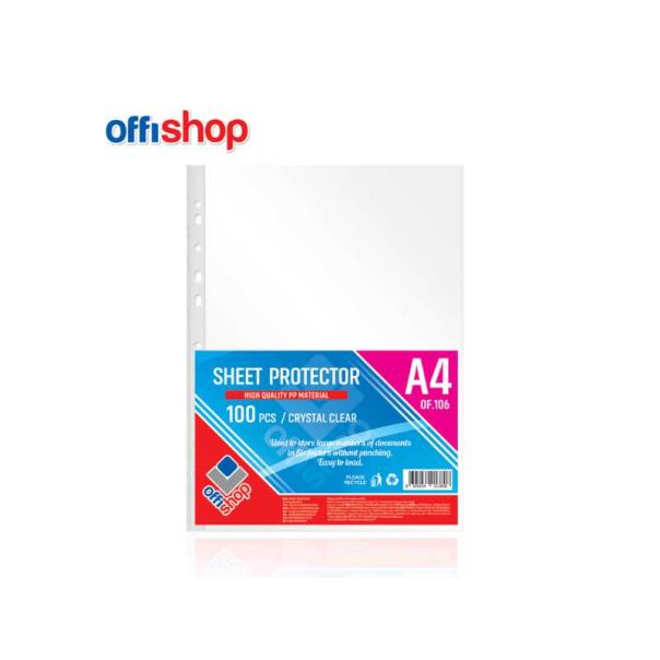 OFFISHOP Folija sa perforacijom A4 40mic Crystal Clear OF106