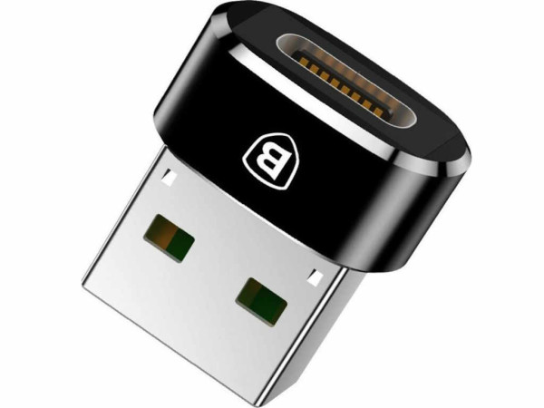 Adapter Mini BASEUS USB ženski na Type-C muškikonvertercrna' ( 'CAAOTG-01' )