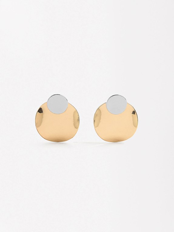 Bicolor Gold Earrings