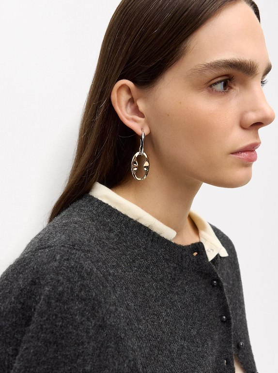 Long Irregular Bicolor Earrings