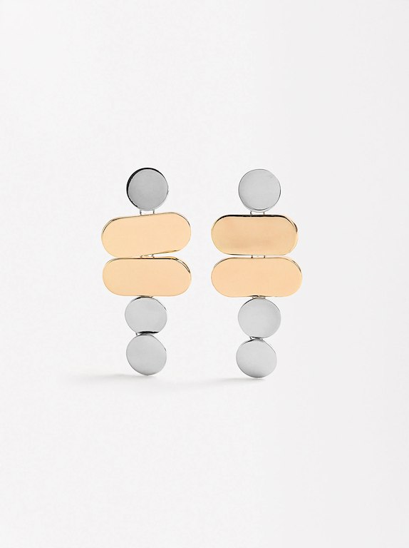 Bicolor Geometric Earrings