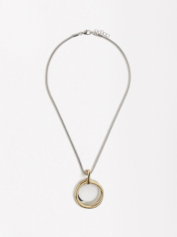 Necklace With Hoop Pendant