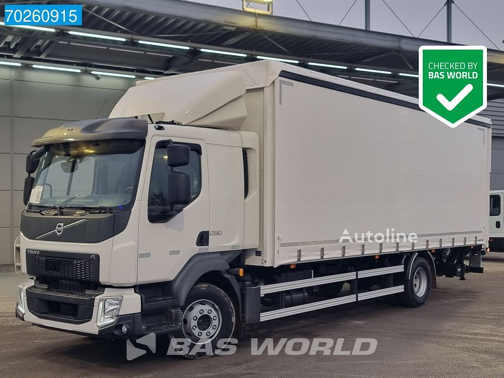 Novi Volvo FL 280 4X2 NEW! 2024 registration 16tons 2000kg Ladebordwand Eur kamion sa klizna zavesa cerada