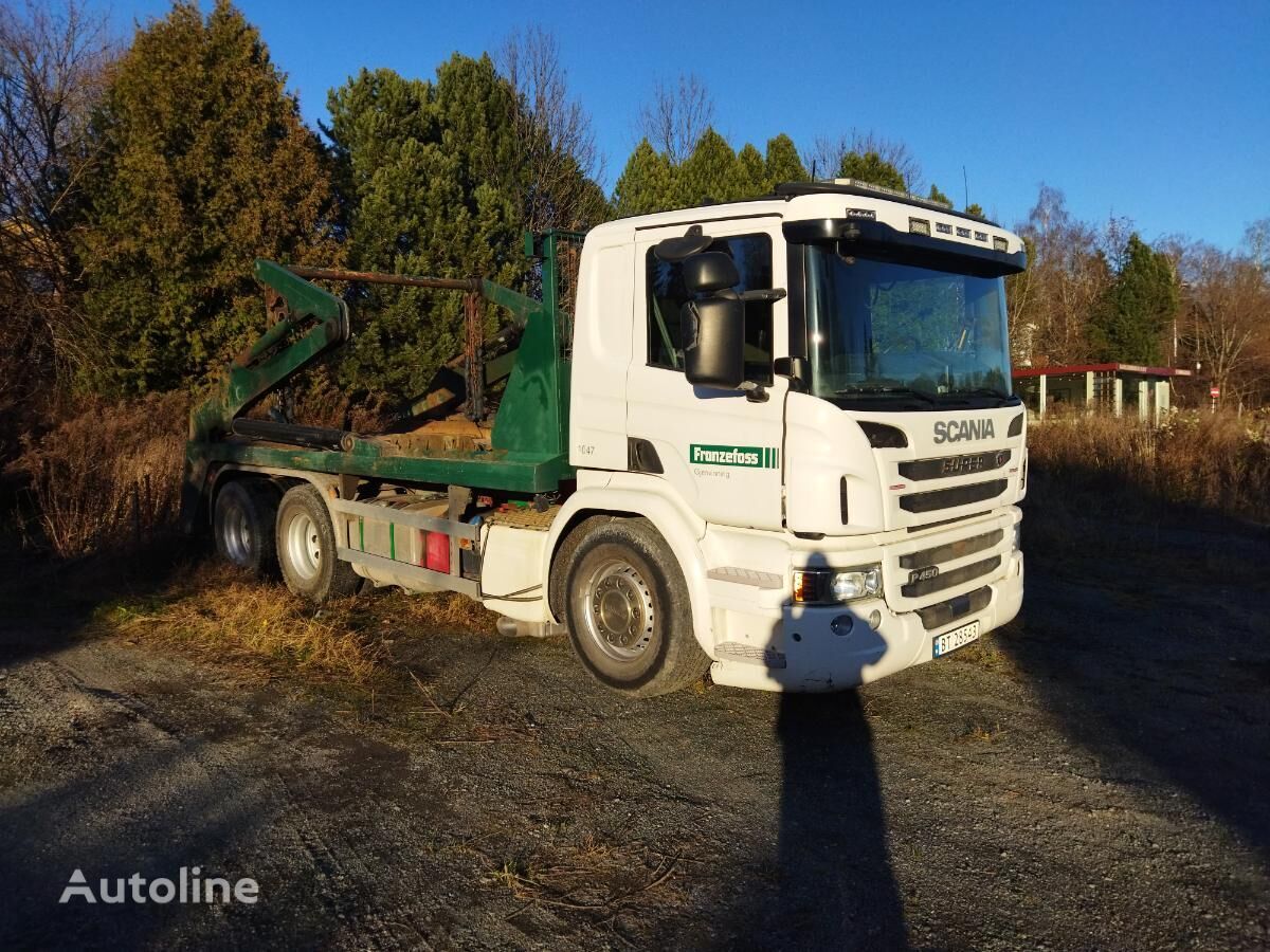 Prodaje se Scania P 450 LIFTDUMPER KUPEVARMER EU OK TIL 06.2025 podizač kontejnera na aukciji