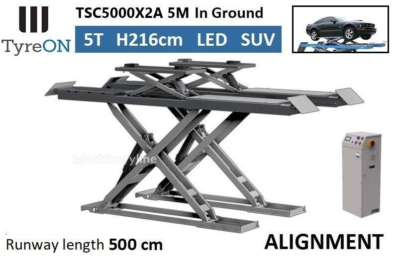 Nova TyreON TSC5000X2A 5M Alignment scissor lift - In floor - Free wheel li makazasta auto dizalica